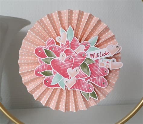 Valentinstag - Rosette - Papierschloss - Heike Böhme-Küppenbender