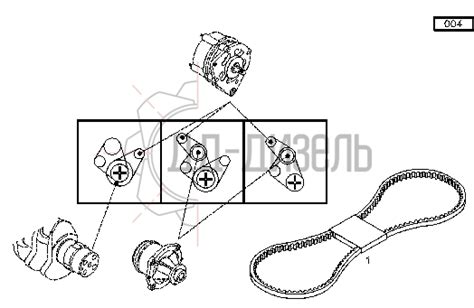 Ремень генератора 1050 мм двигателя Deutz BF6M1013/BF4M1013/D2011L04 W ...