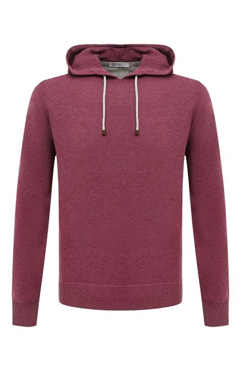 Мужской фиолетовый худи из шерсти и кашемира BRUNELLO CUCINELLI купить ...