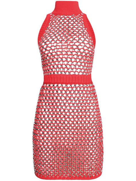 Diotima Vestido Corto De Tejido Flojo Sly | Rojo | FARFETCH MX