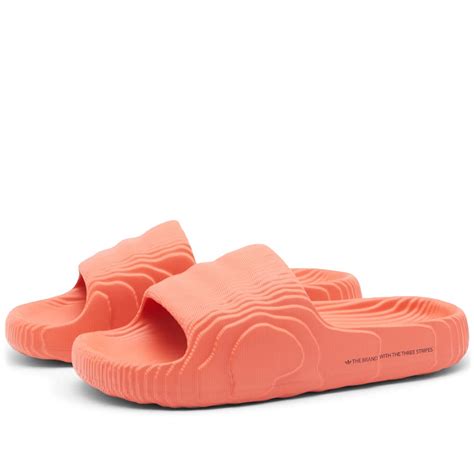 Adidas Adilette 22 Preloved Red & Core Black | END.