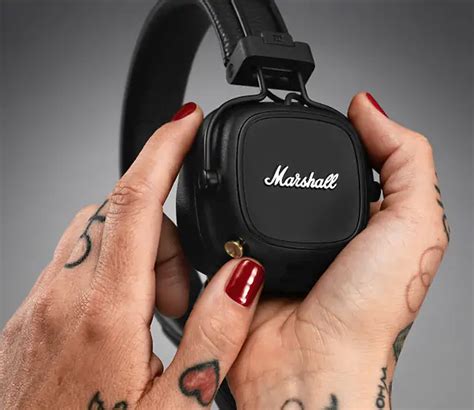 Marshall Major 4 Bluetooth Black купить наушники Маршал Мажор 4 черные ...