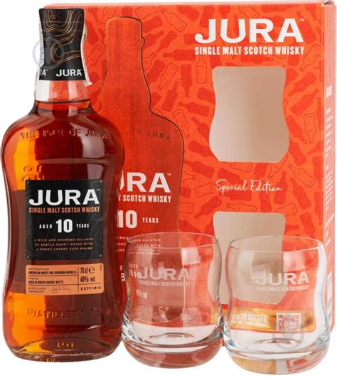 ᐉ Виски Jura Isle of Jura 10yo 0,7л с двумя бокалами 0,7 л • Купить в ...
