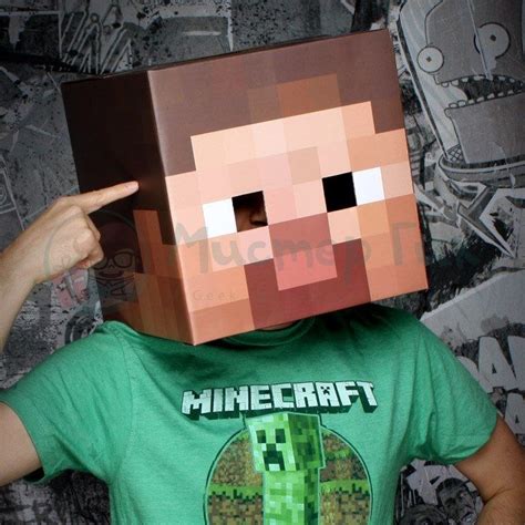 Маска "Голова Стива" Minecraft: лучшая цена и магазины, где купить