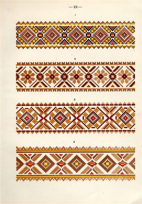 Белорусский народный орнамент - 1953_112 | Cross stitch geometric ...