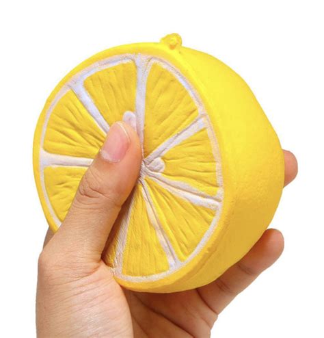 Игрушка антистресс Лимон Сквиш Мняшка Сквиши фрукты - купить с ...