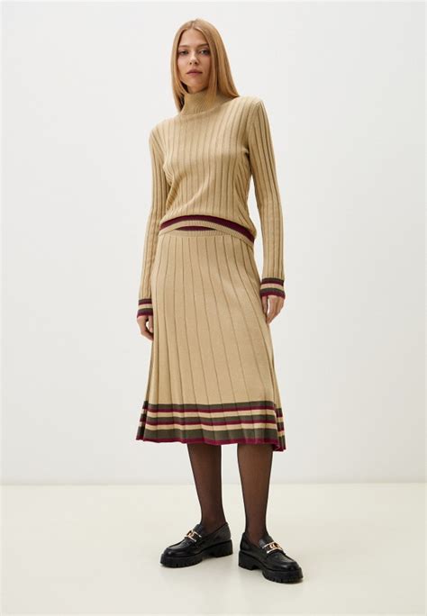 Юбка United Colors of Benetton, цвет: бежевый, RTLADY705801 — купить в ...