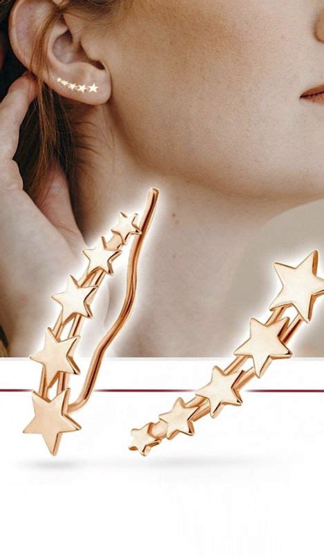 Золотые серьги-каффы Звёздное небо 031662 купить в Киеве Золотые серьги ...
