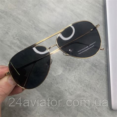 Солнцезащитные очки PORSCHE DESIGN P8606 Polarized черный в золоте ...