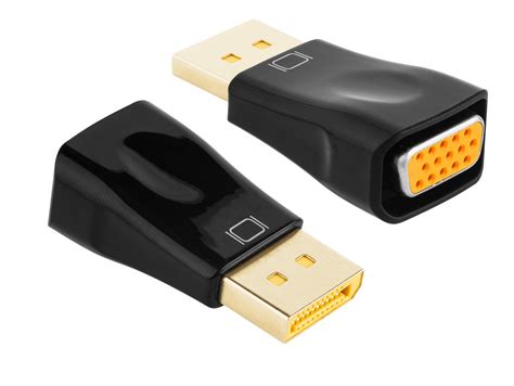 Конектор, адаптор DISPLAY PORT, мъжко/VGA 15 пин, женско ...