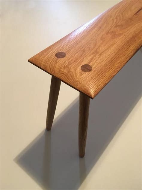 Handmade Oak Bench 24" | Wood furniture plans, Furniture, Woodworking ...
