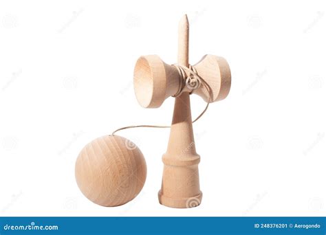 Kendama Traditional Japanese Toy Isolated on White Surface Stock Image ...