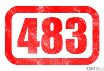 483 Text Effect and Logo Design Number