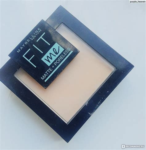 Пудра компактная MAYBELLINE Fit Me! Matte+Poreless - «Супер матирующая ...