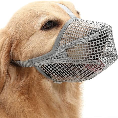 Dog Muzzle, Soft Mesh Muzzle for Small Medium Large Dogs , Breathable ...