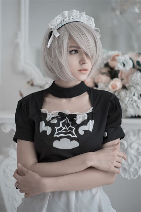2B cosplay (maid) by pollypwnz on DeviantArt