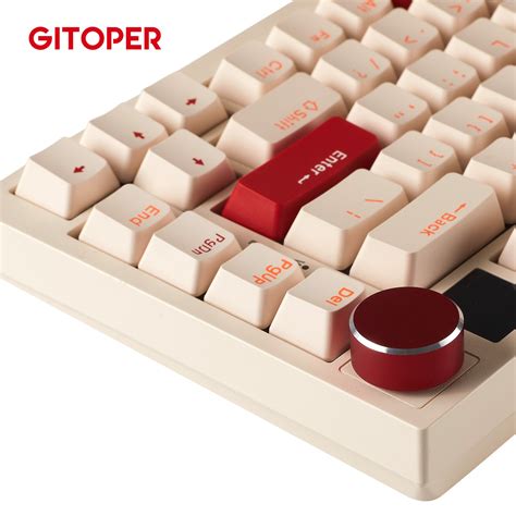 GITOPER G2 75% 81 Keys PBT Keycaps RGB Hot-Swap Gateron Yellow Switch