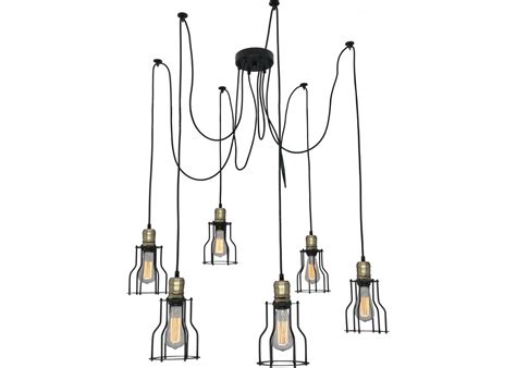 Подвесной светильник (Loft) черный металл 200x60 см. 32075 - купить в ...