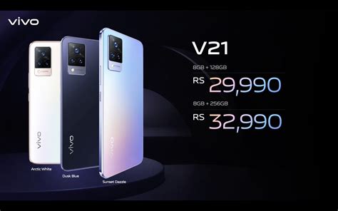 Vivo V21 5G launch highlights: Priced starting Rs 29,990, pre-booking ...