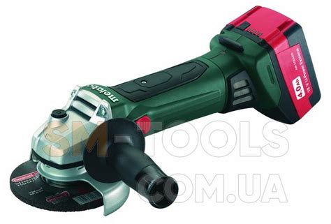 Аккумуляторная болгарка Metabo W 18 LTX 125 (602174610) 4.0 Ач заказать ...