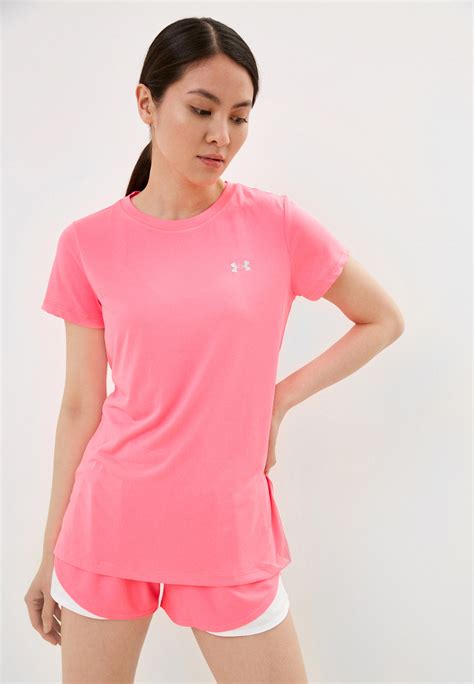 Футболка спортивная Under Armour TECH SSC - SOLID, цвет: розовый ...
