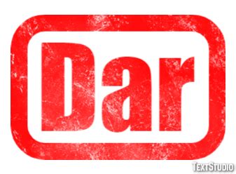 Dar Text Effect and Logo Design Word