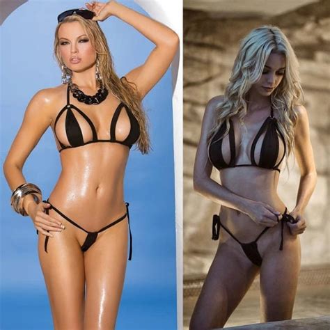 Micro Bikini Extreme Bikini Peekaboo Bikini Strappy Bikini - Etsy.de