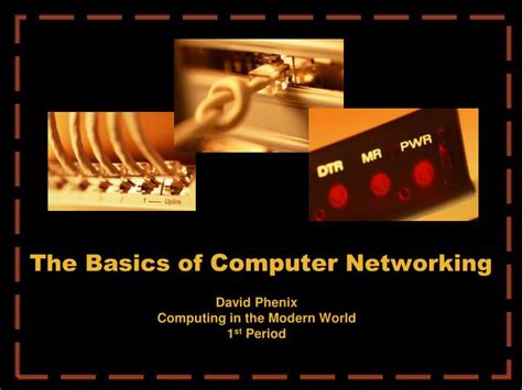 PPT - The Basics of Computer Networking PowerPoint Presentation, free download - ID:6723441