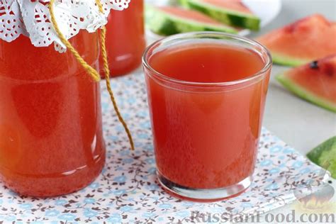 Рецепт: Арбузный сок (на зиму) на RussianFood.com
