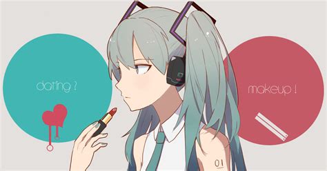 VOCALOID, hatsune miku, MIKU / MAKE UP ! - pixiv