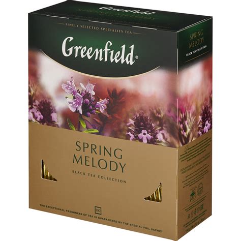Чай Greenfield Spring Melody черный, 100 пакетиков арт. 34011 - купить ...