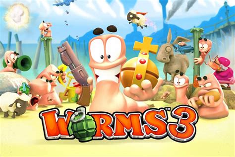 Новые баталии червей - игра Worms 3 на Galaxy Note 4 S5 Note 3