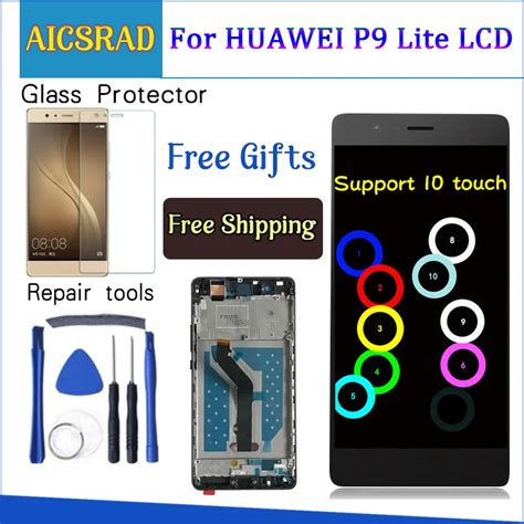 For Huawei P9 Lite VNS L21 VNS L22 VNS L23 VNS L31 VNS L53 LCD Display ...
