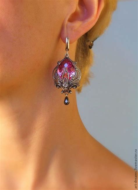 Серьги 'Розовый рассвет' | Beautiful jewelry, Bridal jewelry, Ring ...