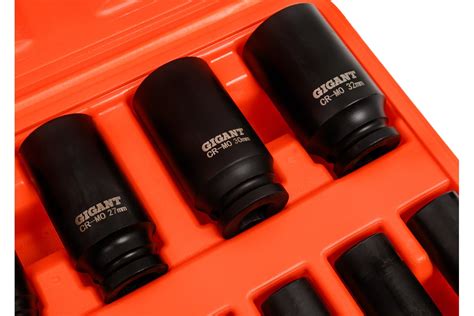 Набор ударных удлиненных головок 10-32 мм, 1/2"DR, 15 шт. Gigant G ...
