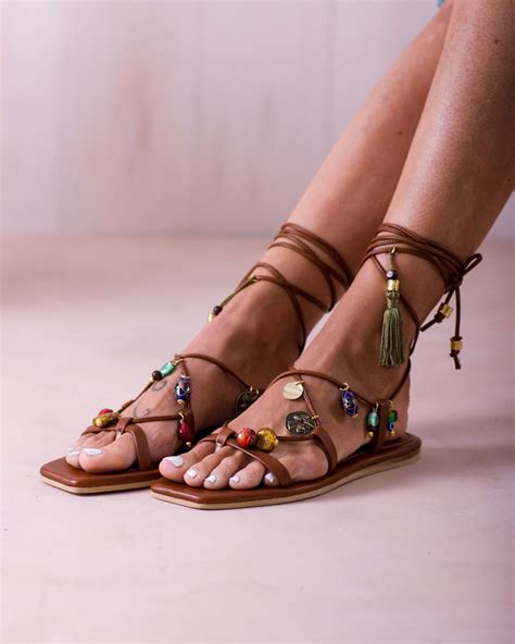 Athena gladiator sandals| dimitrasworkshop.com