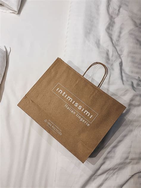 #эстетика #крафтпакетэстетика Italian Lingerie, Paper Shopping Bag ...