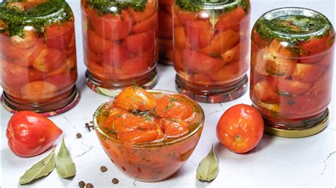 "МОЛНИЯ" - салат на зиму из помидор без стерилизации! Вкусней чем ...