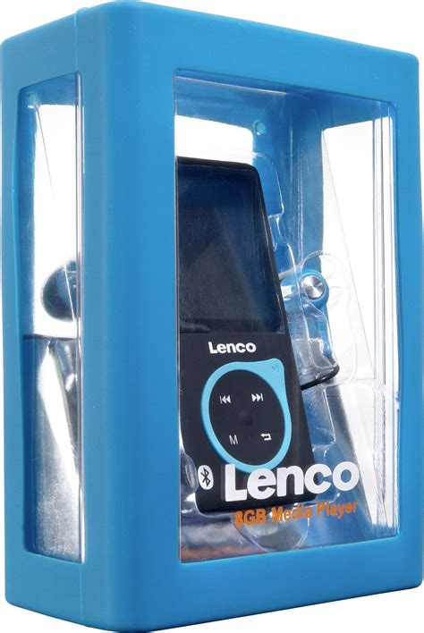 Lenco Xemio-777 BT MP3 player, MP4 player 8 GB Black, Blue Bluetooth ...