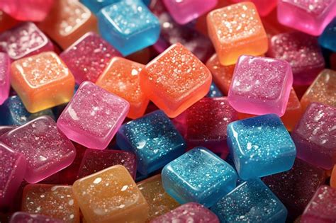 Premium AI Image | A collection of colorful plastic cubes from the ...