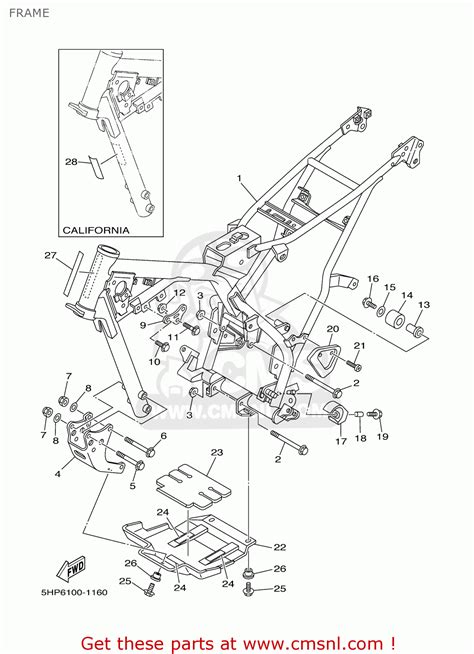 Yamaha TTR125 TTR125L 2003 (3) USA / LARGE WHEEL MODEL FRAME - buy ...