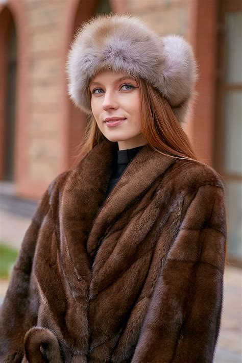 Ушанка из меха лесной куницы | Кировская Меховая фабрика
