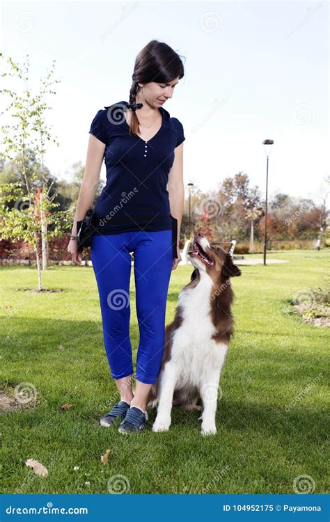 Dog Girl Female Training Animal Pet Australian Shepherd Professional ...