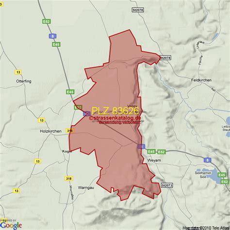 Postleitzahlgebiet 83626 - PLZ