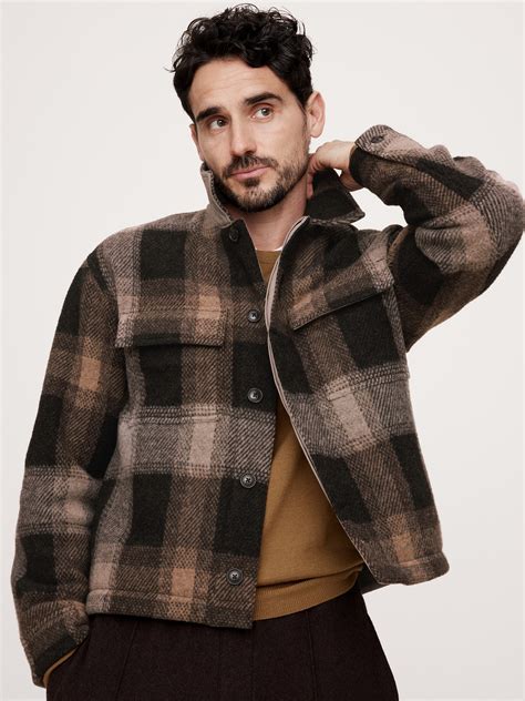 Plaid Shirt Jacket | Banana Republic