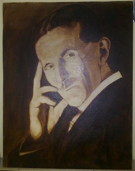 Nikola Tesla Painting at PaintingValley.com | Explore collection of ...