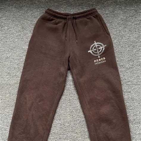 named collective mission sweatpants taupe size XS... - Depop