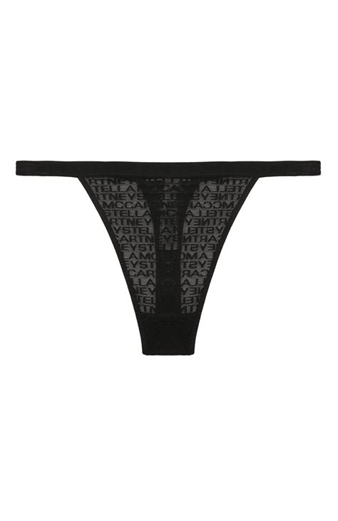 Женские черные трусы-стринги STELLA MCCARTNEY купить в интернет ...