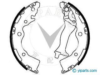 Supply Brake Shoe Set(58305-1GA00) for HYUNDAI, KIA, KIA (DYK) - Yiparts