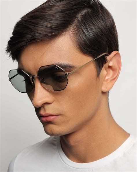 Ray-ban Octagon Sunglasses In Gold ORB1973 | lupon.gov.ph